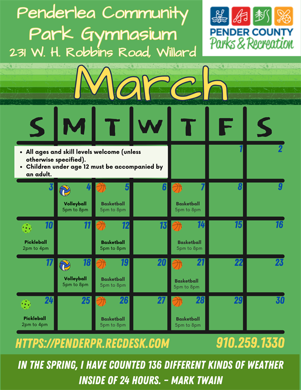 Pender County Parks and Recreation - Home